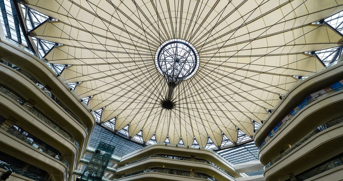 Mall Atrium Roof Cover, Tensile Roof Canopy | Xphili (China)